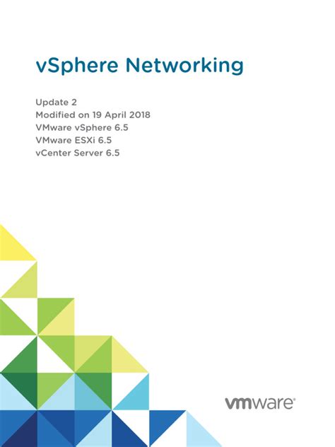 Vsphere Esxi Vcenter Server 652 Networking Guide Pdf Computer Network I Pv6