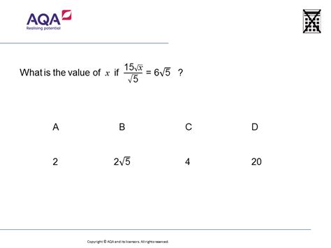 Solving Equations With Surds Gcse Maths Question Of The Week Higher Mr Barton Maths Podcast