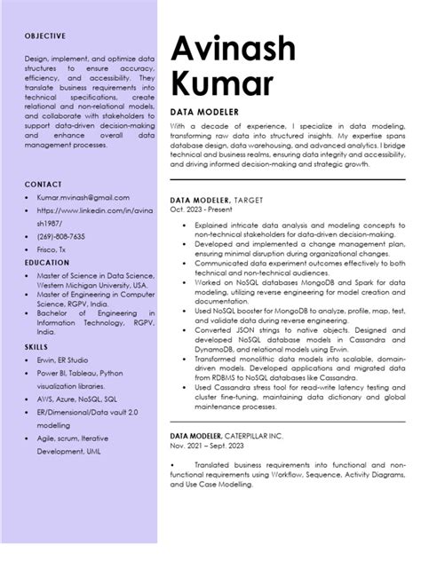 Avinash Kumar Data Modeler Pdf Sql Databases