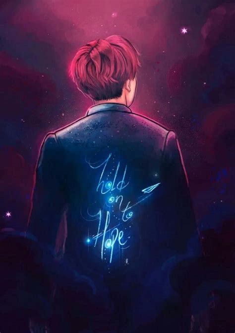 Download Enthralling Bts Fanart Illustration Wallpaper