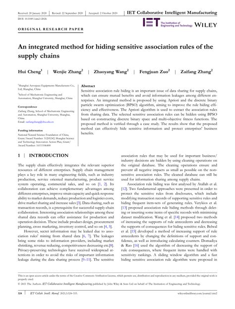 pdf an integrated method for hiding sensitive association rules of
