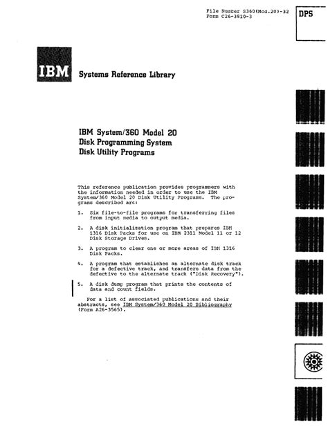 Fillable Online Systems Reference Library Ibm System 360 Model 20 Disk Fax Email Print