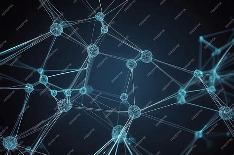 Premium Photo Abstract Background With Connecting Dots And Lines Network Connection Structure