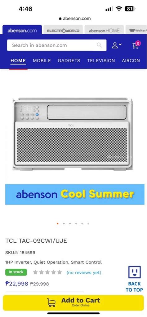 HP Inverter TCL Air Conditioner TV Home Appliances Other Home Appliances On Carousell