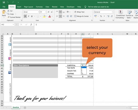 Invoice Template Excel And Google Sheets Easy Invoice Etsy