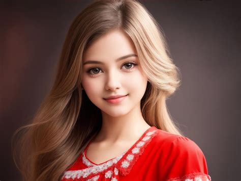 Premium Ai Image Cute Model Modern Girl