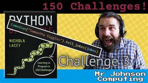 ABSOLUTE JOKES Python Challenges Solved Three Ways YouTube