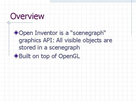 Open Inventor A Short Introduction Capabilities Of Open