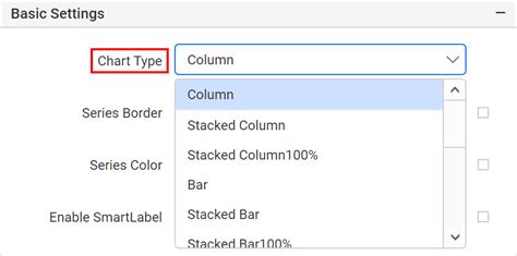 Switch Chart Type Bold Reports Designer React