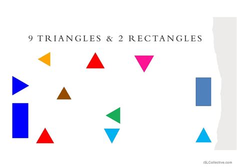 Counting Shapes 4 Vocabulary Flashca… English Esl Powerpoints