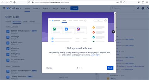 Improved Confluence Cloud Navigation TestingDocs