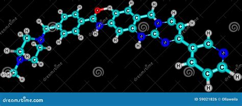 Imatinib Cancer Drug Molecule Tyrosine Kinase Inhibitor Skeletal