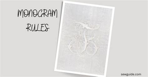 Guidelines Simple Placement Rules For Monograms SewGuide