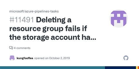 Deleting A Resource Group Fails If The Storage Account Has Snapshots