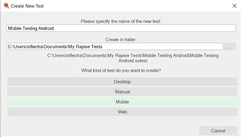 Mobile Testing Using Android Rapisedocs