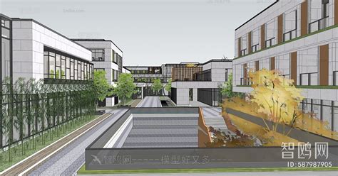 Modern Architectural Bird Seye View Planning Sketchup Model Download Model ID 587987905 1miba