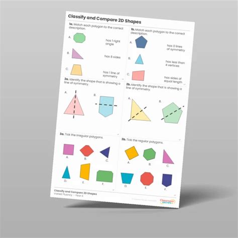 Year 6 Classify And Compare 2d Shapes Varied Fluency Resource
