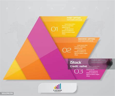 각 수준에서 텍스트에 대 한 공간이 3 단계 피라미드 인포 그래픽 프레 젠 테이 션 또는 광고 삼각형에 대한 스톡 벡터 아트 및 기타 이미지 Istock