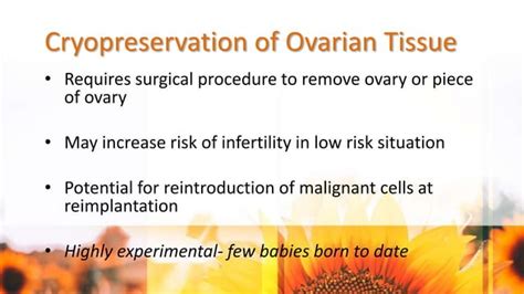 Fertility Preservation Techniques Pptx Infertility Reproductive Health