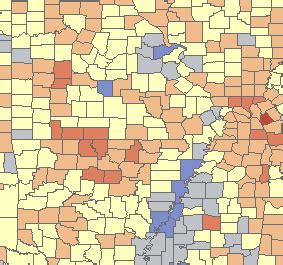 Using Graduated ColorsArcMap Documentation