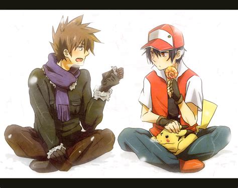 Pikachu Red And Blue Oak Pokemon And More Drawn By Tsukimushi Danbooru
