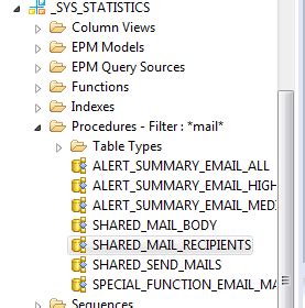 Solved Triggering An Email From SAP HANA SQL Console Proc SAP Community
