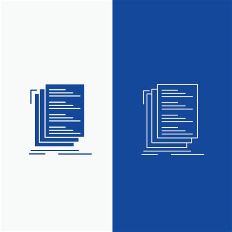 Code Coding Compile Files List Line And Glyph Web Button In Blue