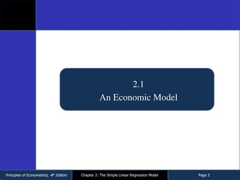 ppt chapter 2 the simple linear regression model specification and