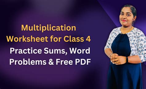 Class 4 Worksheets The Vedic Maths