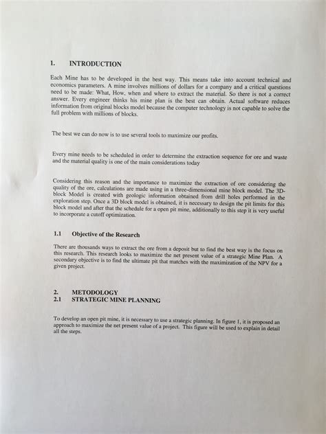 Open Pit Optimization Using Software For Design And Cutoff Grades Hudson Mining
