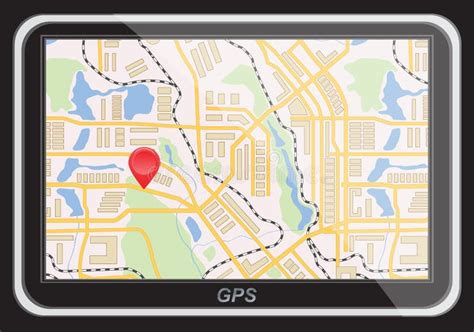 Global Positioning System Navigation Stock Vector Illustration Of
