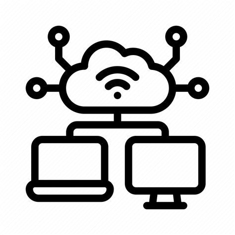 Demand Technology Laptop Network Cloud Digital Computer Icon Download On Iconfinder