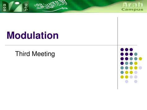 PPT Modulation PowerPoint Presentation Free Download ID 3815121
