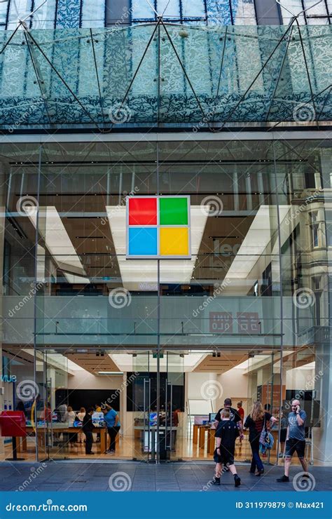 Mircosoft Store Sydney Australia Editorial Stock Image Image Of
