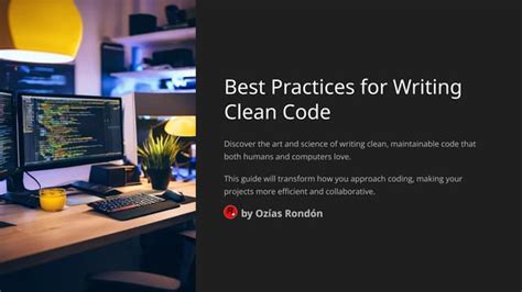 Best Practices For Writing Clean Codepresentation Pptx