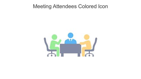 Meeting Attendees Colored Icon In Powerpoint Pptx Png And Editable Eps Format Ppt Template