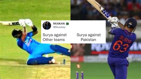 Pakistan Cricket Fans Cant Shut Up About Suryakumar Yadav Failing