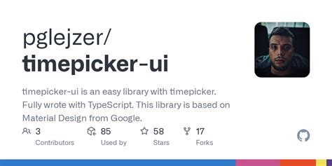 github pglejzer timepicker ui timepicker ui is an easy library with