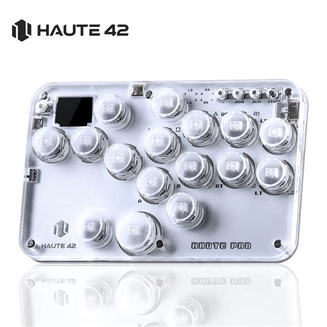 Haute42 Arcade Joystick Hitbox Leverless Controller Fight Sticks For Pc Ps4 Switch Mini Hitbox