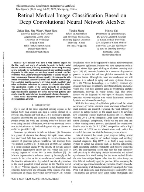 retinal medical image classification based on deep convolutional neural