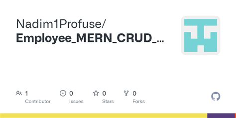 github nadim1profuse employee mern crud filter