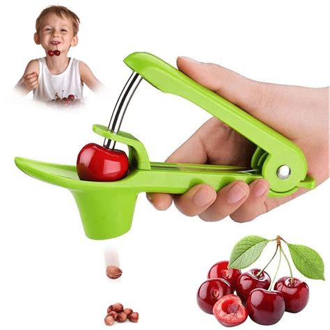 1pc Cherry Pitter Olive Pitter Jujube Core Remover Fruit Corer With Space Saving Lock Design