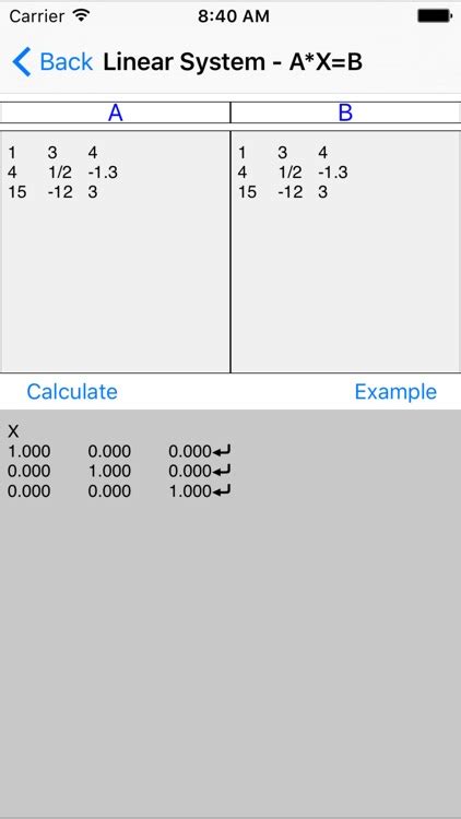 Matrix Calculators Linear Algebra Toolkit By Fpc Ltd