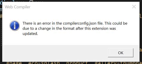 Js Minify On Save Not Working In Vs2019 · Issue 456 · Madskristensenwebcompiler · Github