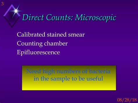 Bacterial Count Method To Count Bacteria Ppt