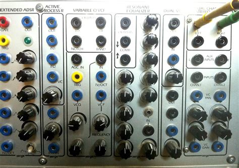 matrixsynth serge modular synth panel w extended adsr variable q vcf