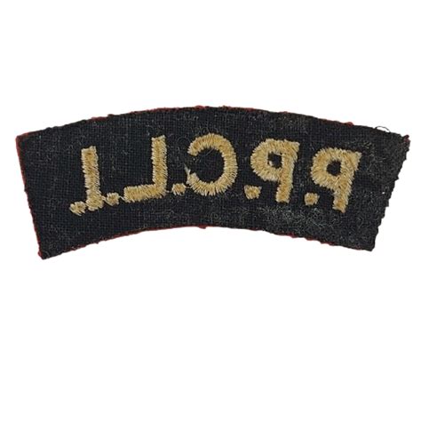 Ww2 Canadian Ppcli Princess Patricias Canadian Light Infantry Cloth Sh Canadian Soldier Militaria