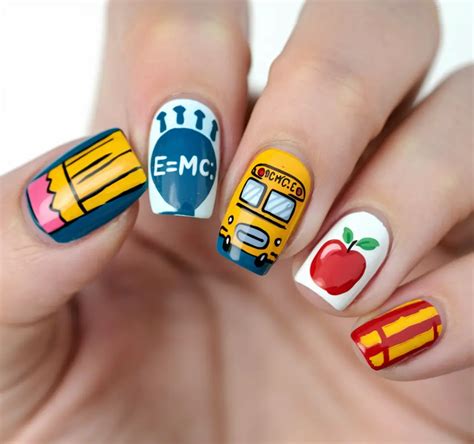 Back To School Nails 2025 Trendy Simple And Acrylic Designs For