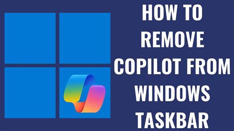 How To Remove Copilot From Taskbar