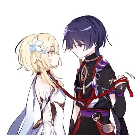 Lumine Scaramouche And Wanderer Genshin Impact Drawn By Wonla8